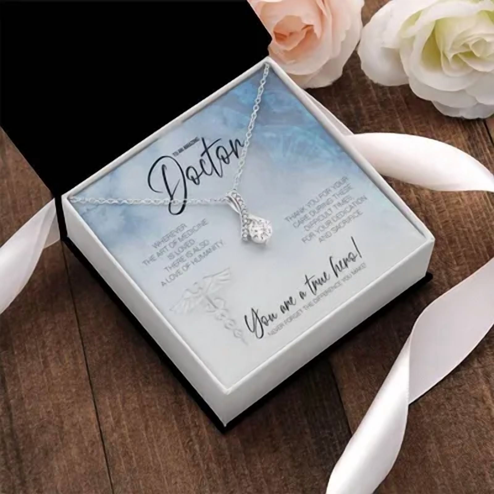 To An Amazing Doctor Sparkly Pendant, A Loving Keepsake From Loved Ones ...