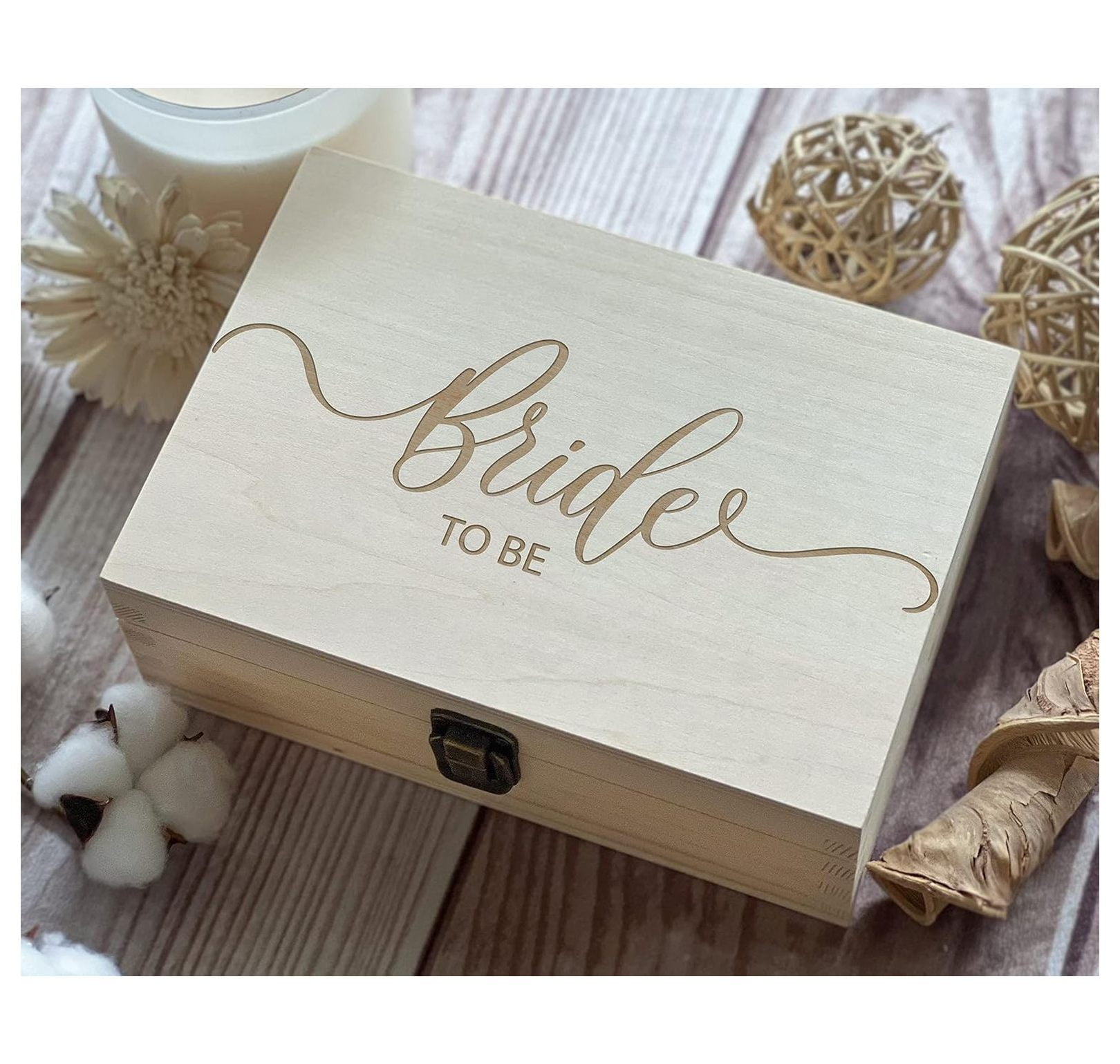 To Be Bride Wooden Box Wedding Gifts for Bride from Groom Gift for ...