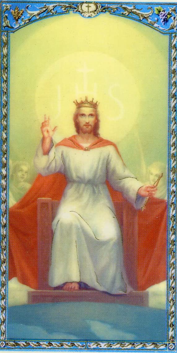 To Christ, King of the Universe N holy card - laminated - Pack of 25 ...