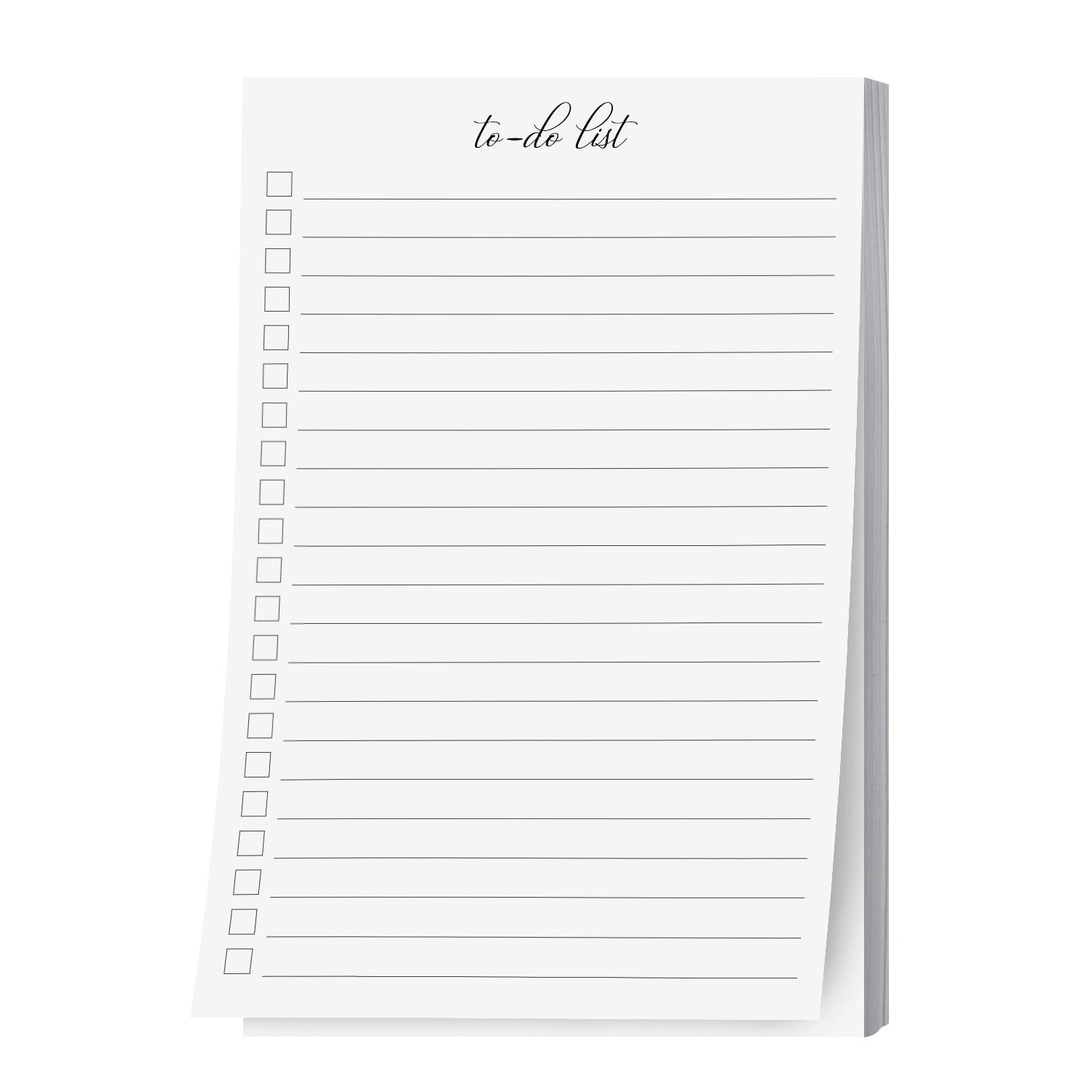 To-Do List Notepad - Checklist Writing Planning Pad - Simple Script ...