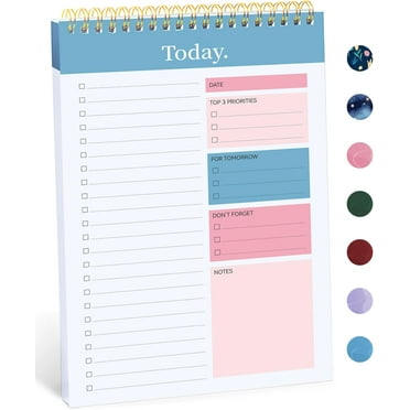 Notsu Weekly Planning Pad | Undated 50 8.5-inch by 11-inch Pages ...