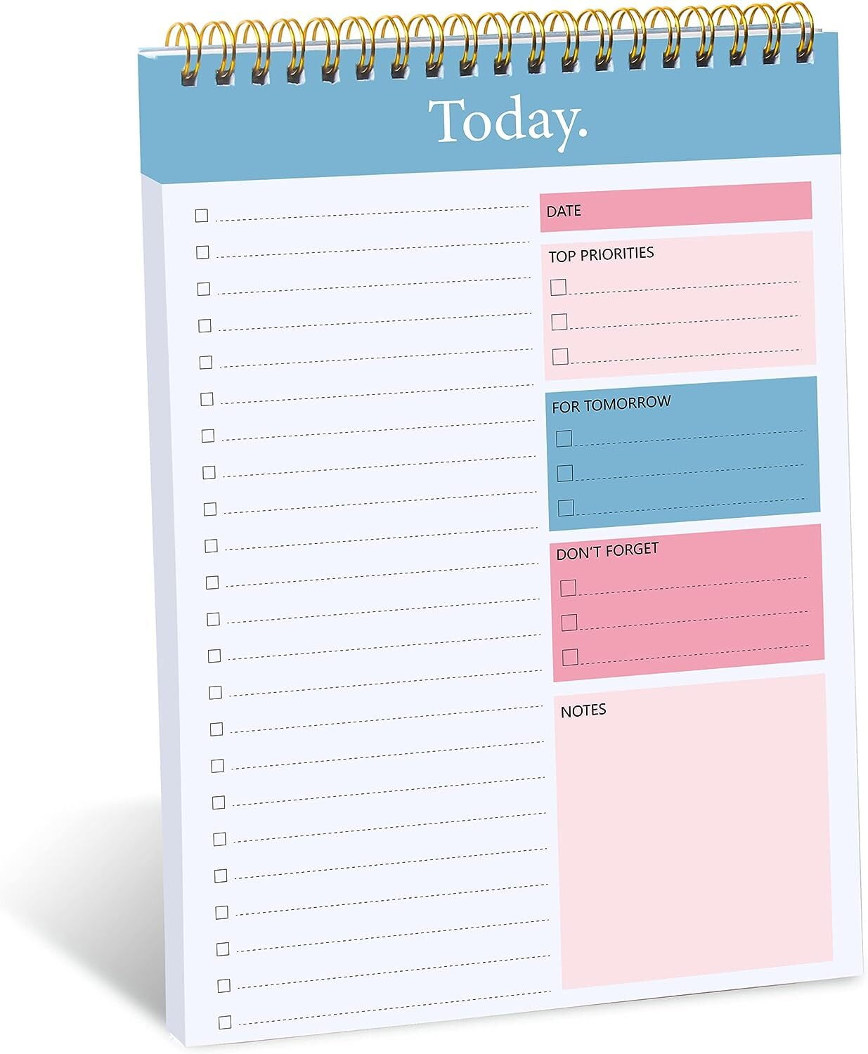 To Do List Notepad,Daily Planner Pad With Multiple Functional Sections 52 Sheets for Work and ...