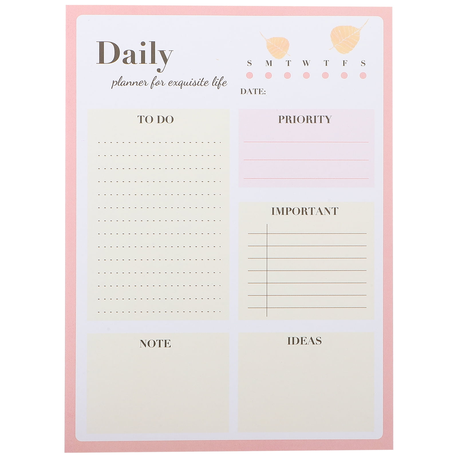 To Do List Notepad Planner Notepad Tear off Notepad Schedule Plan Pad ...