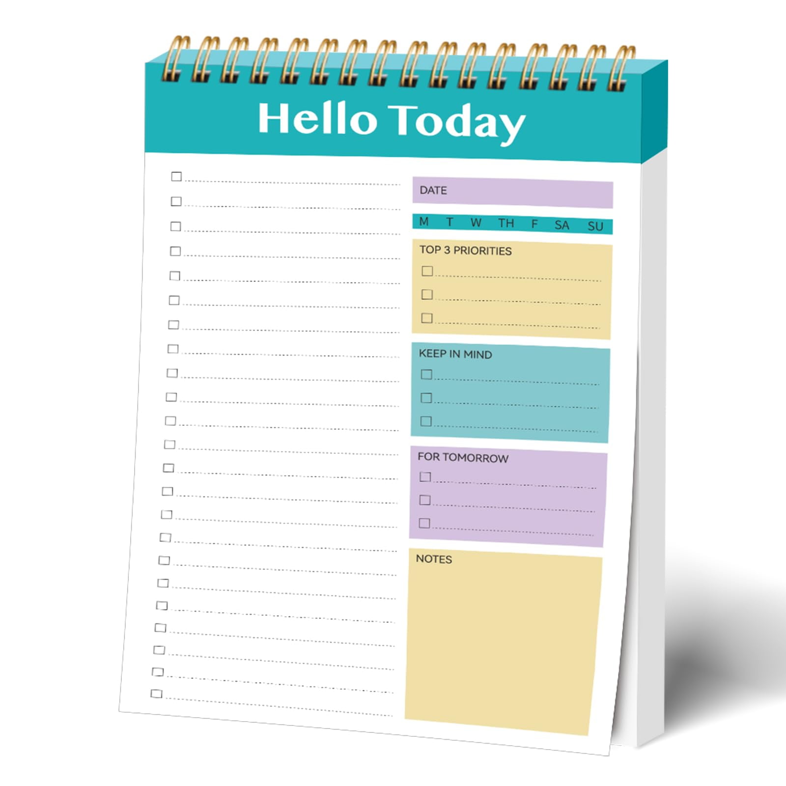 To Do List Notepad for Work - 52 Sheets Tear Off Spiral Daily Planner ...