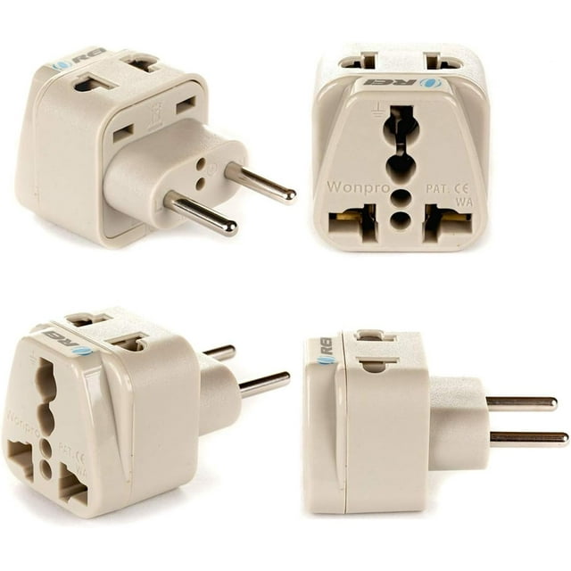 To Europe, Turkey, Spain & More (Type C) Travel Adapter Plug - 2 In 1 ...