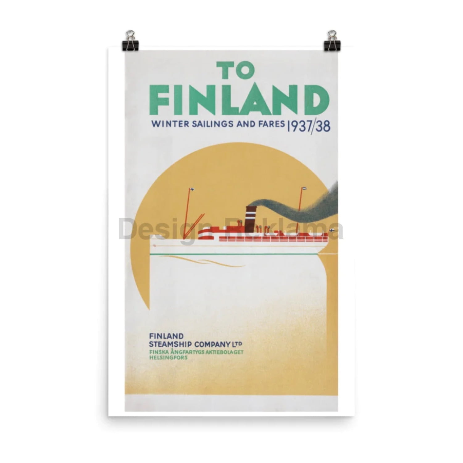 To Finland - Winter Sailings and Fares 1937/38 from the Finland ...