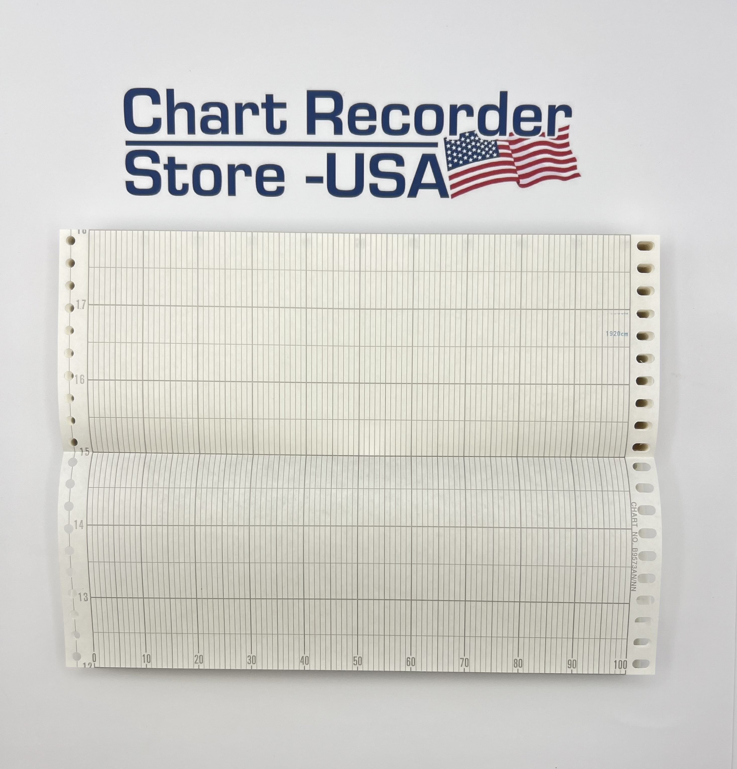 To Fit: Yokogawa Recorder, Chart Paper No. B9573AN 180 MM Fanfold Chart ...