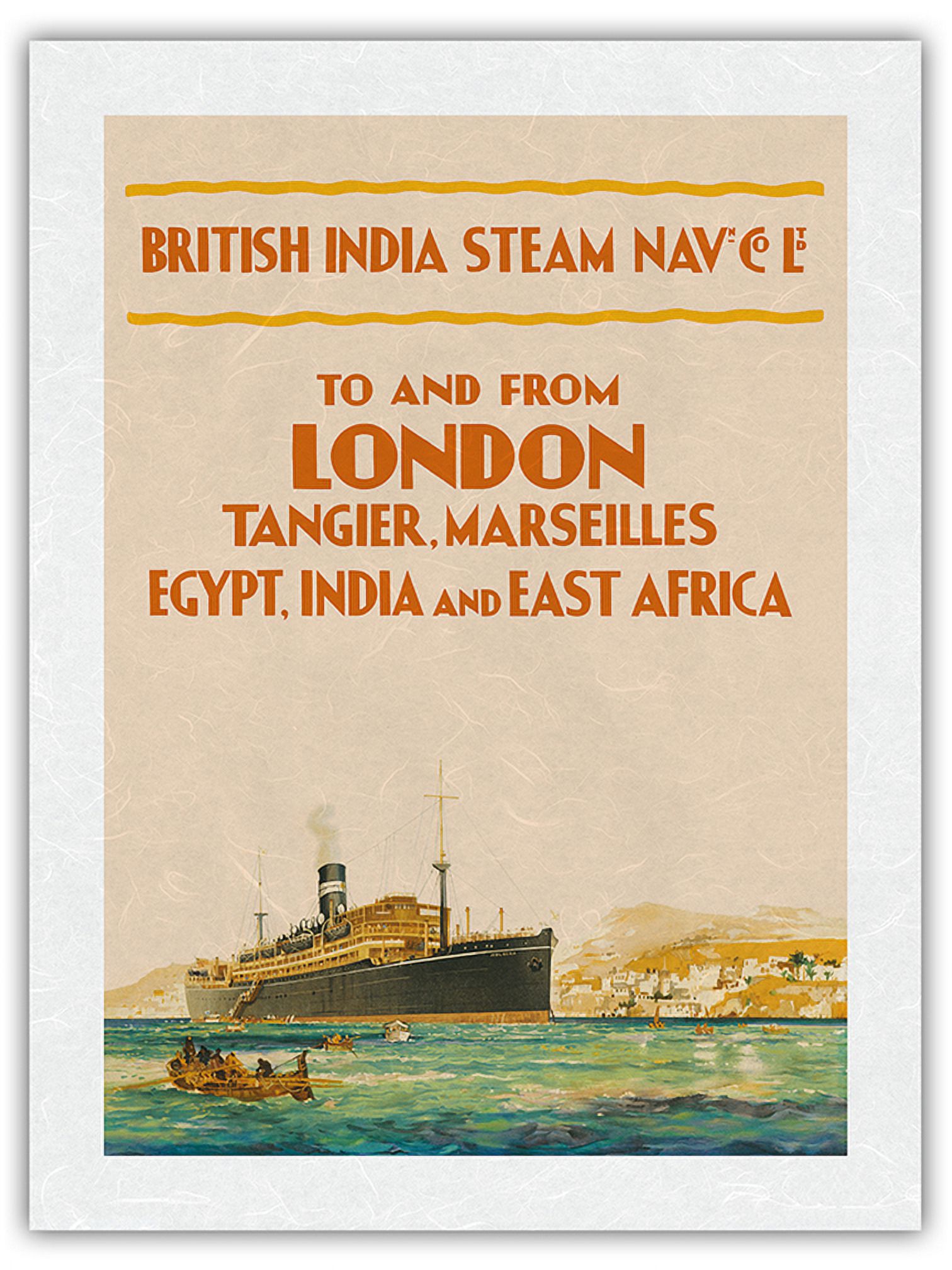 To and From London - British India Steam Navigation Co. - Tangier ...