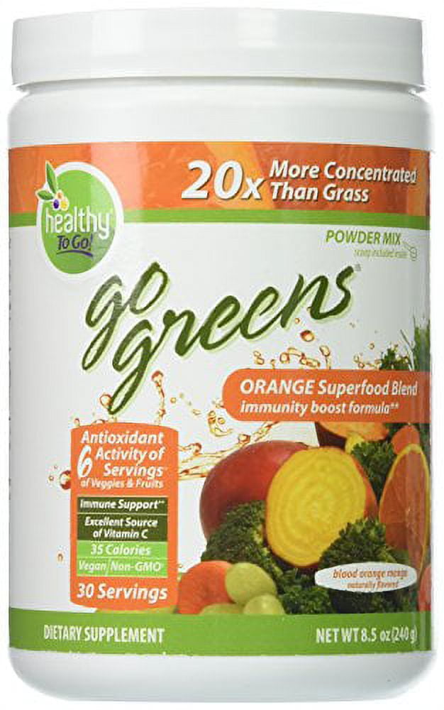 To Go Brands Inc Superfood Blend - Go Greens - Powder Mix - Orange ...