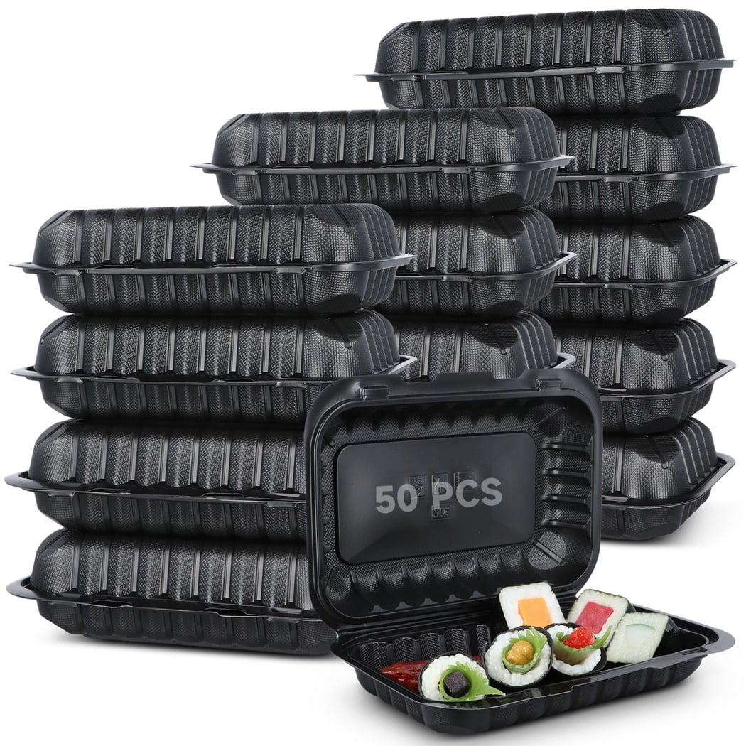 To-Go Food Containers, 50 Packs Meal Prep Containers, Food Vegetable ...