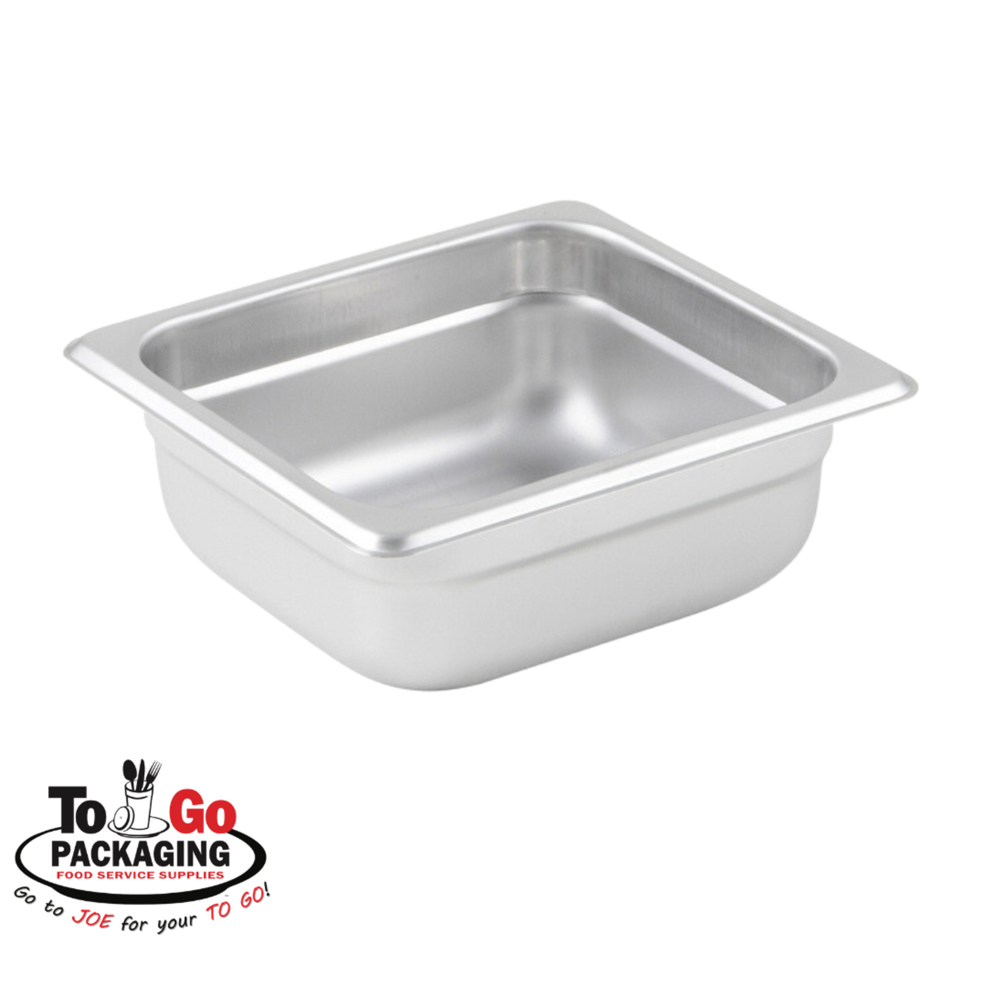 To Go Packaging Sixth (1/6) Size Steamtable Pans, Stainless Steel - 2 ...