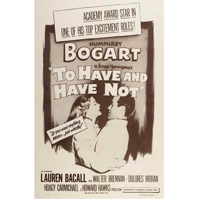 To Have & Have Not Movie Poster (11 x 17) - Walmart.com