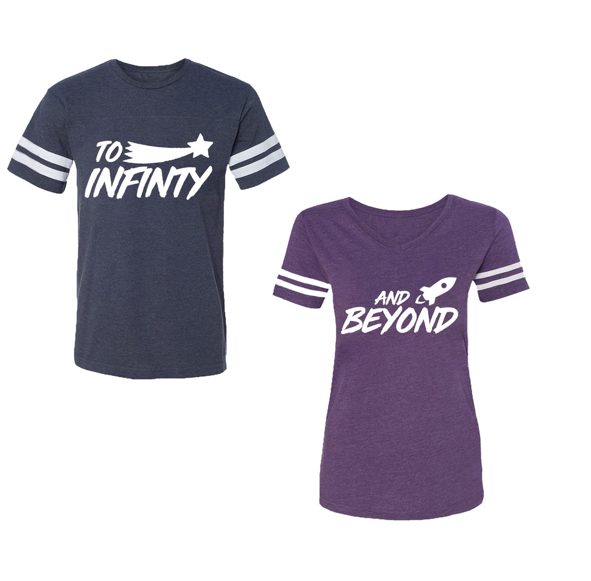 To Infinity and BeyondUnisex Couple Matching Cotton Jersey style T ...