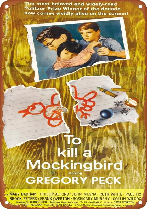 To Kill A Mockingbird Movie (1963) Poster Aluminum Metal Tin Retro Sign ...