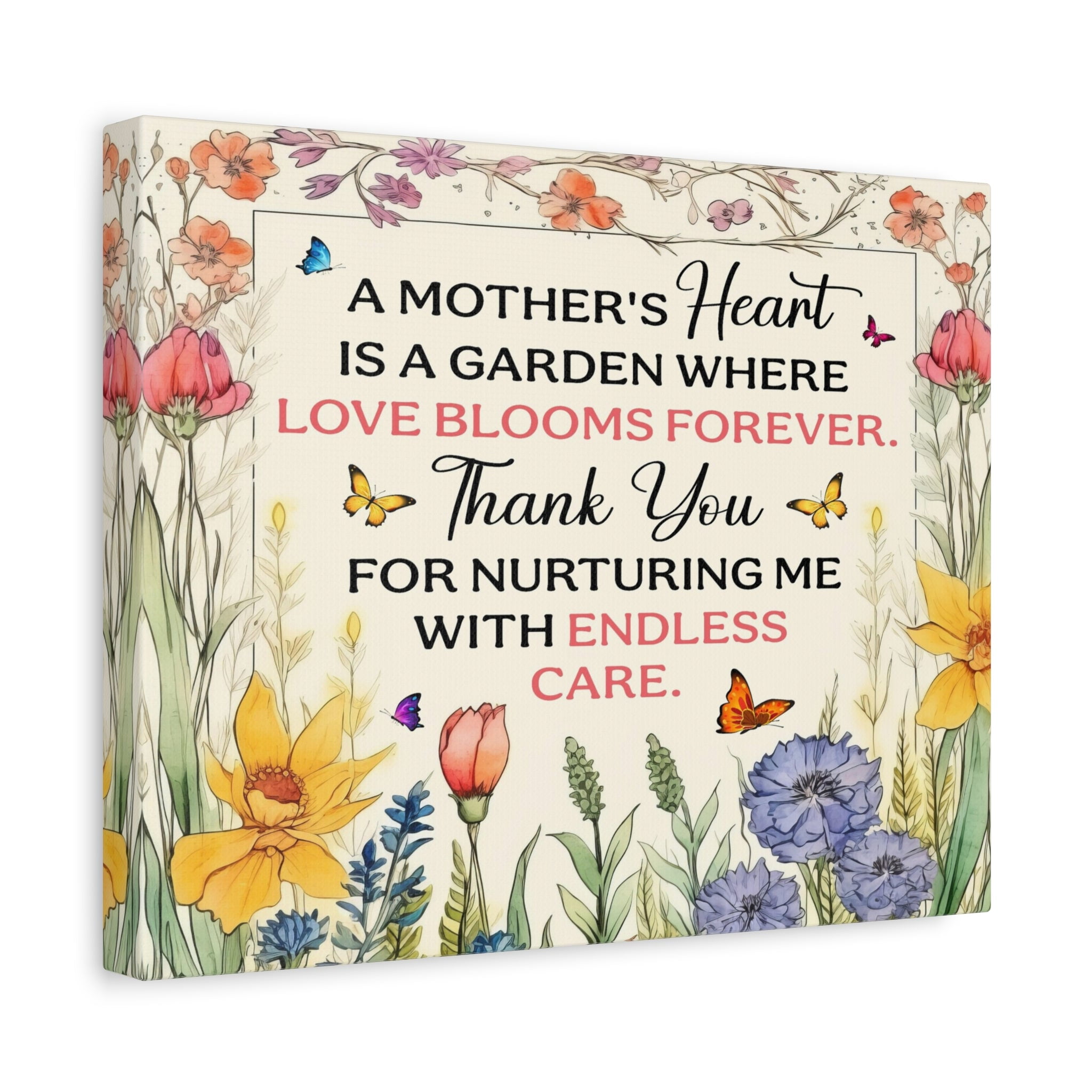 To Mom A Mother's Heart Inspirational Quote – Elegant Home Décor ...