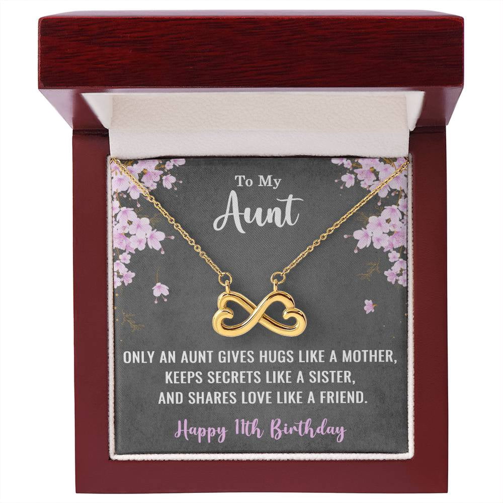 To My Aunt Necklace for Her 11th Birthday 11 Years Old Birthday Title ...