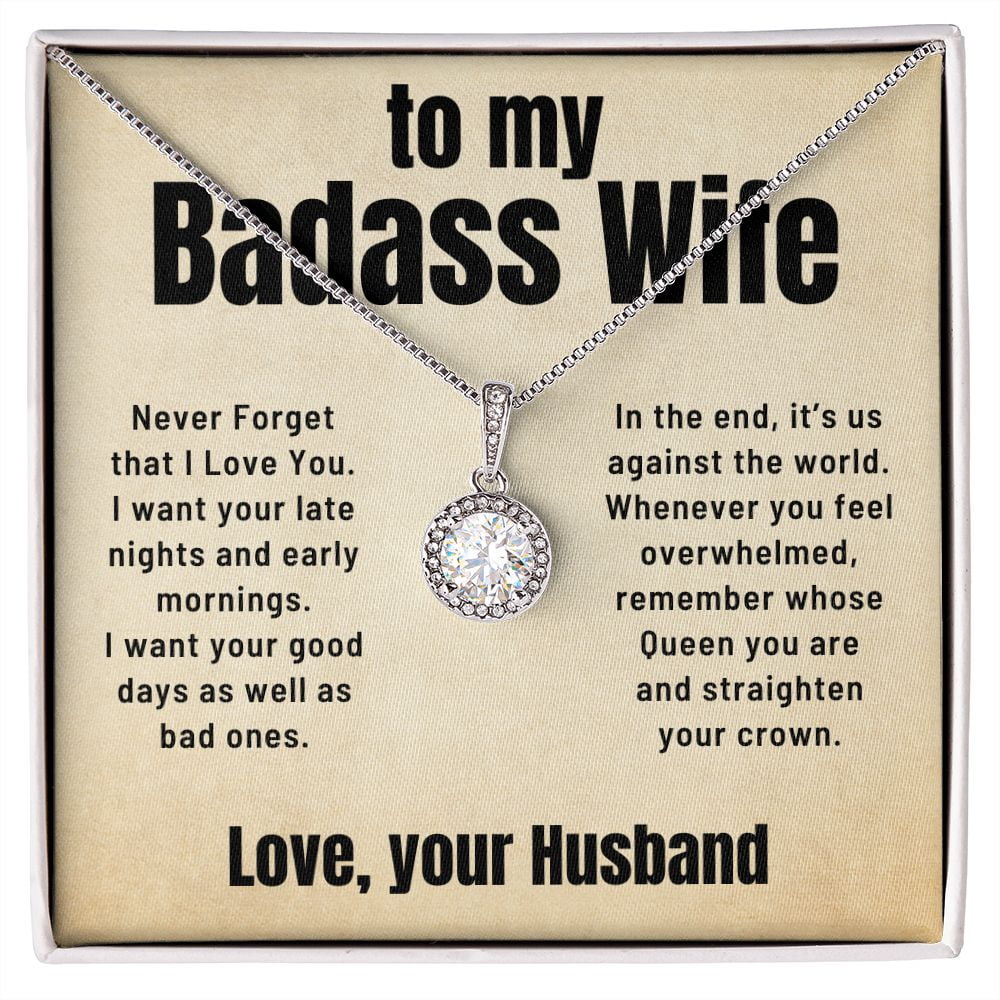 To My Badass Wife Gift From Husband Straighten Your Crown Eternal Hope ...