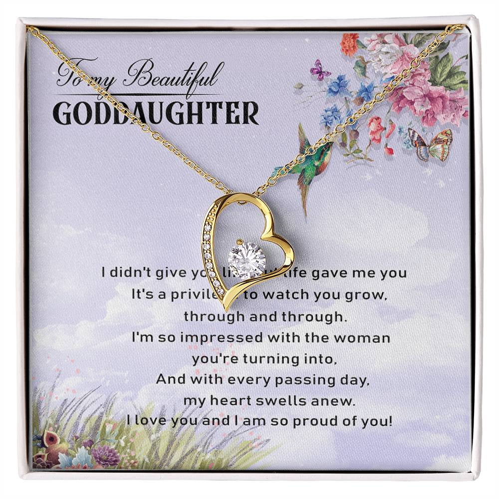 To My Beautiful Goddaughter Birthday Message Card - Forever Love ...