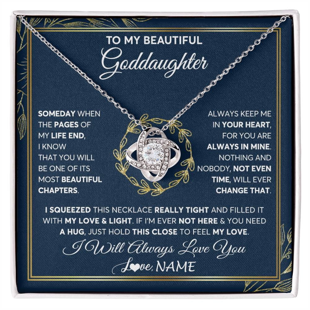 To My Beautiful Goddaughter Necklace From Godmother Someday Goddaughter ...