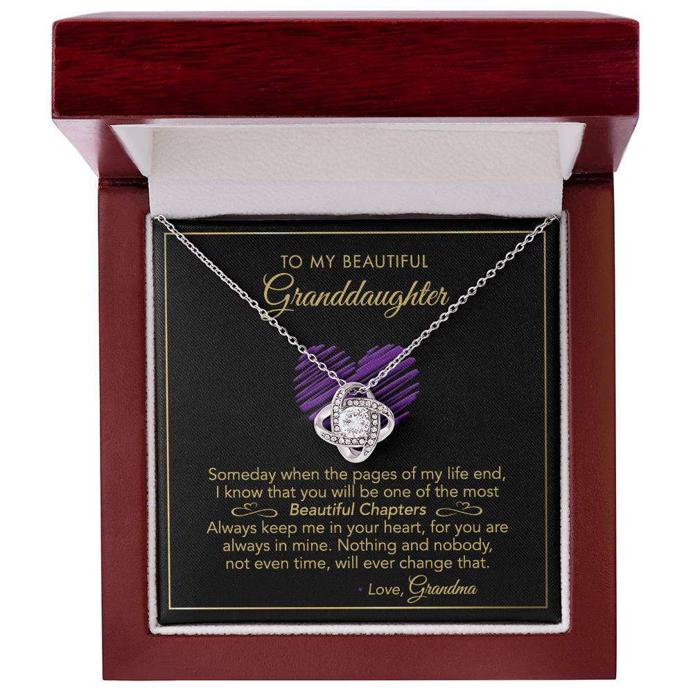 To My Beautiful Granddaughter - The Most Beautiful Chapter Necklace ...