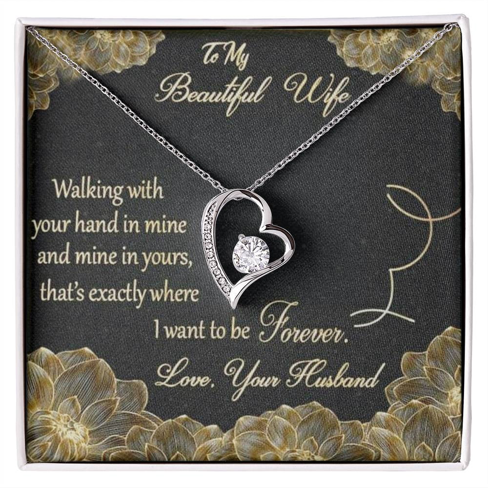 To My Beautiful Wife Necklace - Mine In Yours - Forever Love Necklace ...