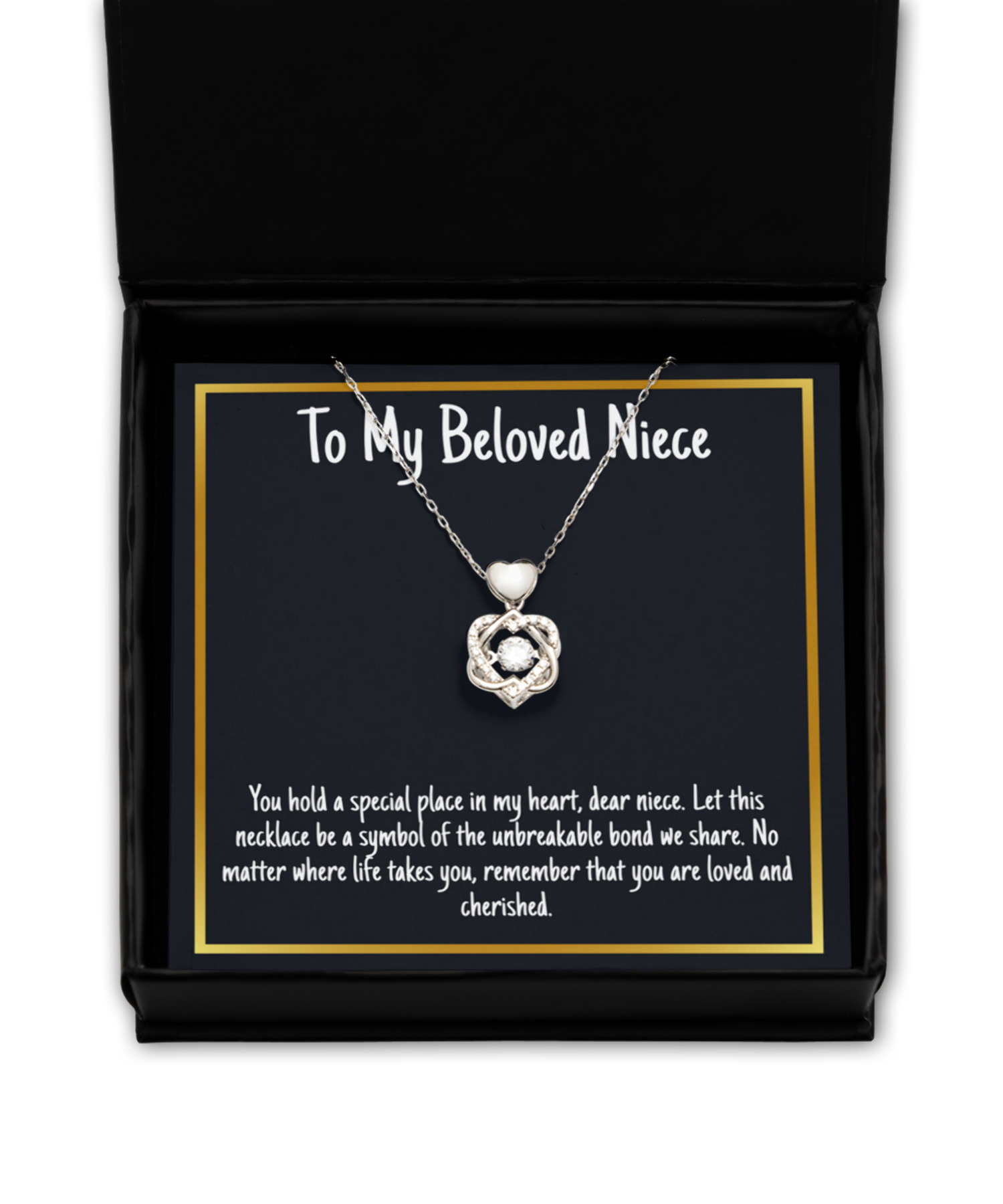 To My Beloved Niece Necklace Unbreakable Bond Niece and Aunt Love ...