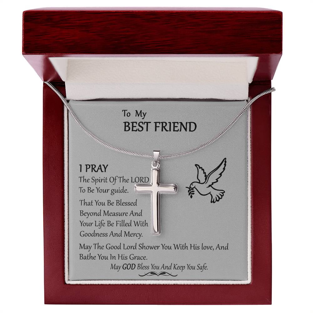 To My Best Friend - God Bless You - Artisan Cross Necklace - Gift Box ...