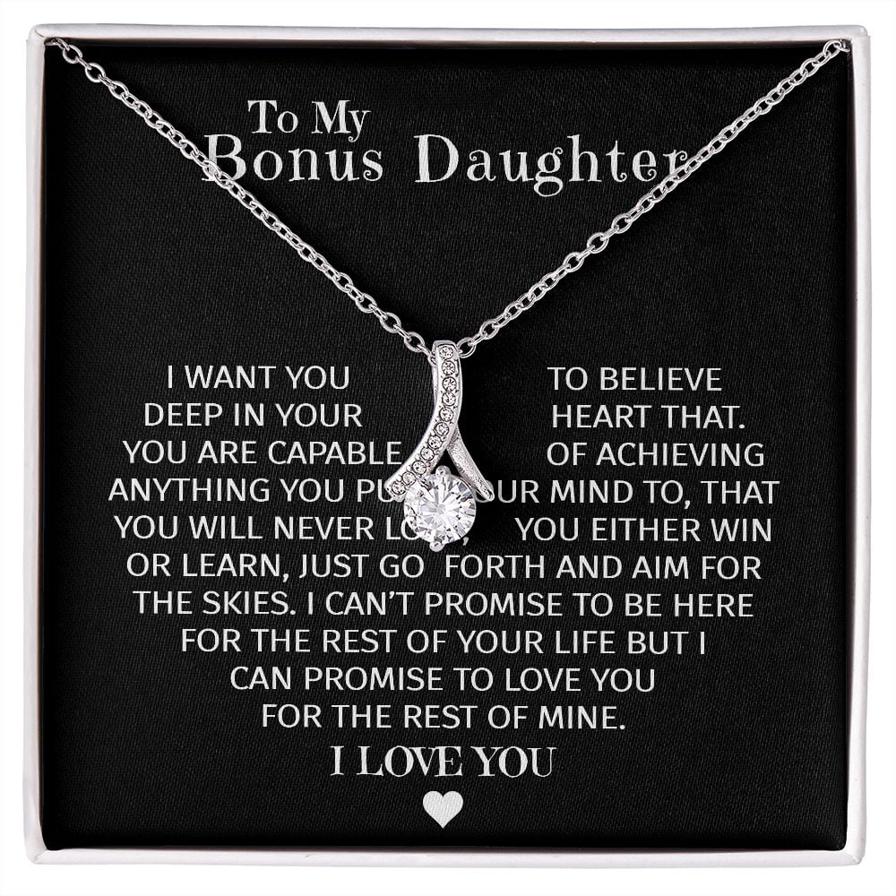 To My Bonus Daughter Necklace A Meaningful Necklace Perfect For ...