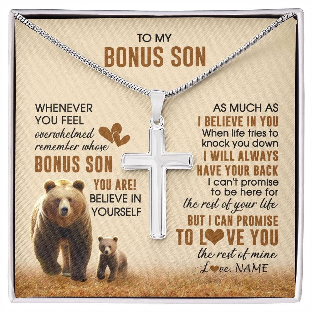 To My Bonus Son From StepMom Whenever You Feel Bear Stepson Birthday ...