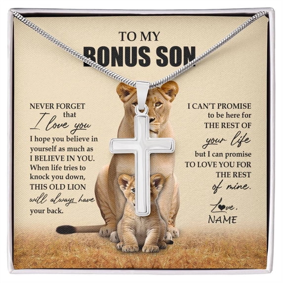 To My Bonus Son From Stepmom Lion Never Forget That I Love You Stepson ...