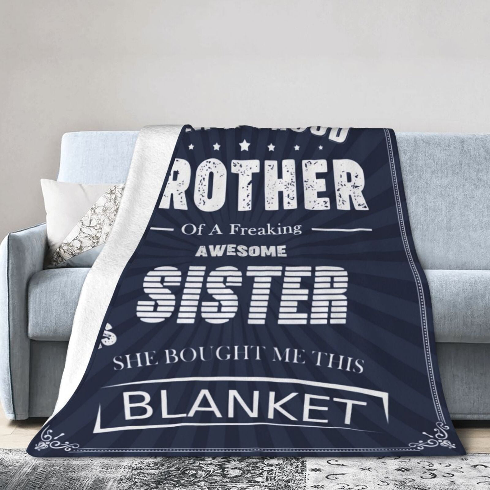 To My Brother Blankets From Sister Blanket Gifts For Kids Adults ...