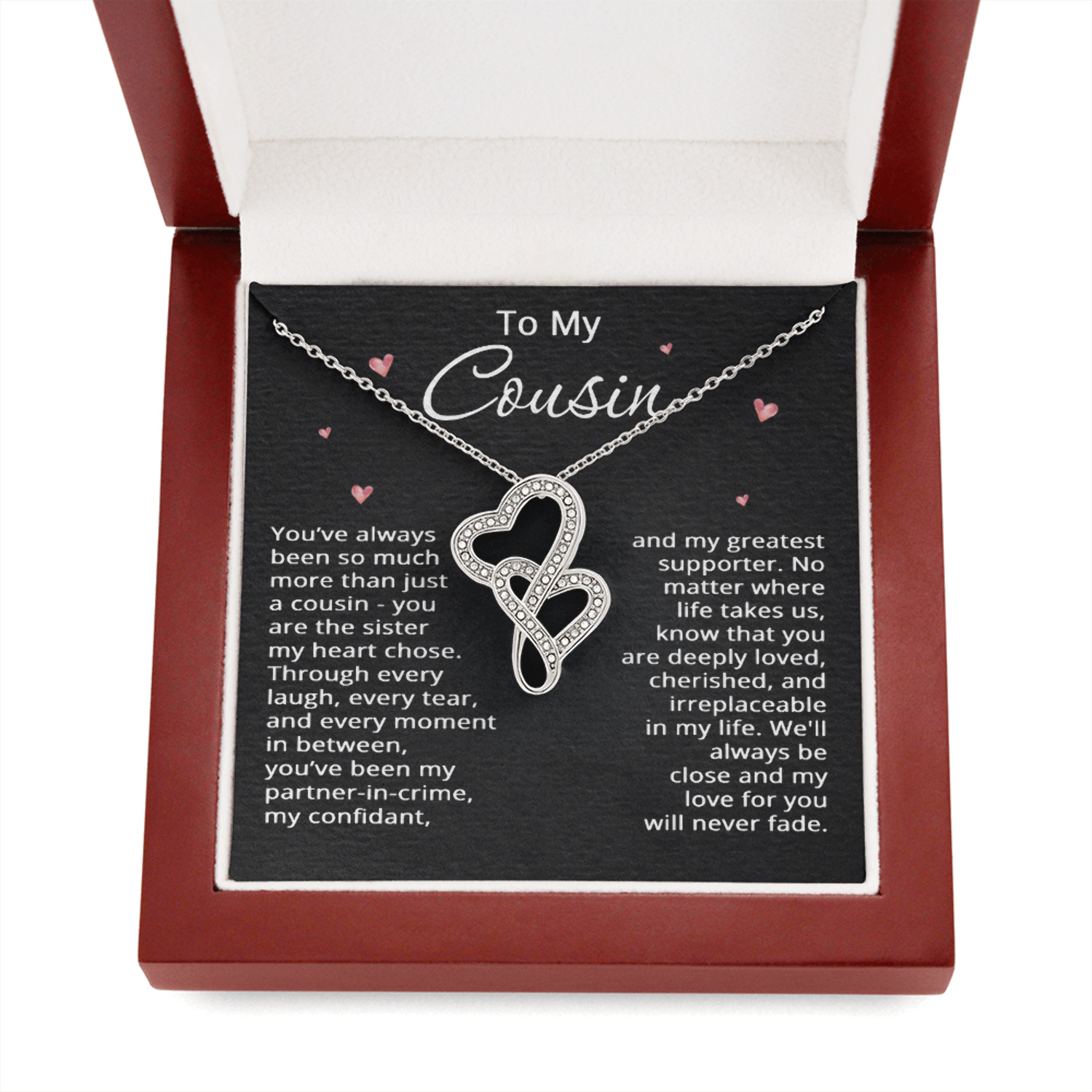 To My Cousin Necklace from Cousin Christmas Gift Cousin Birthday Cousin ...