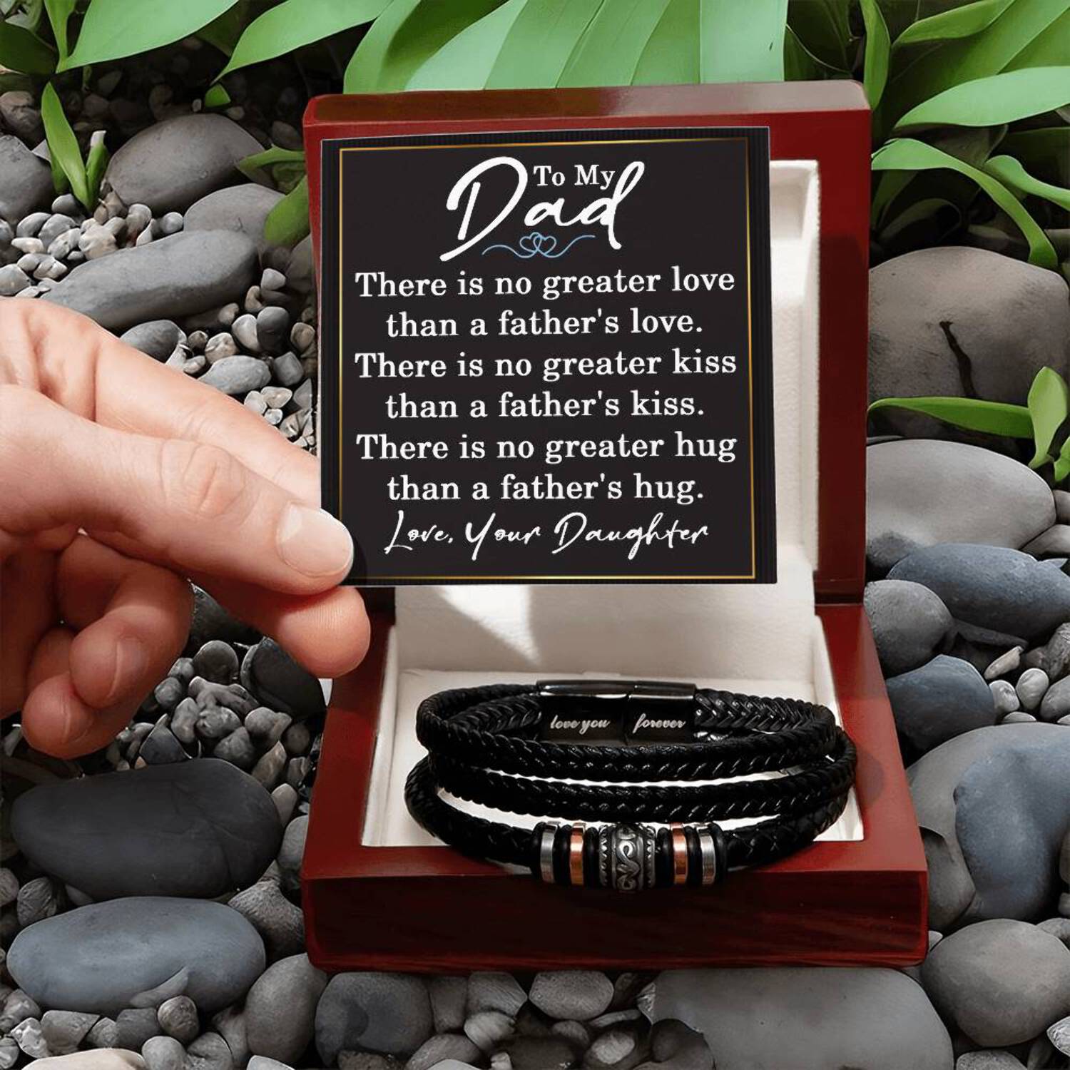 To My Dad Bracelet, Dad Christmas Gift, Inspirational Gifts for Father ...