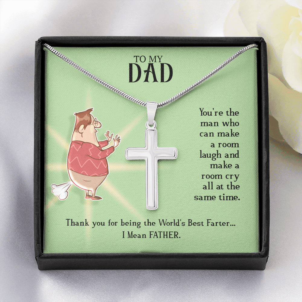 To My Dad Gift Necklace, Best Farter Father, Birthday Gift Necklace For ...