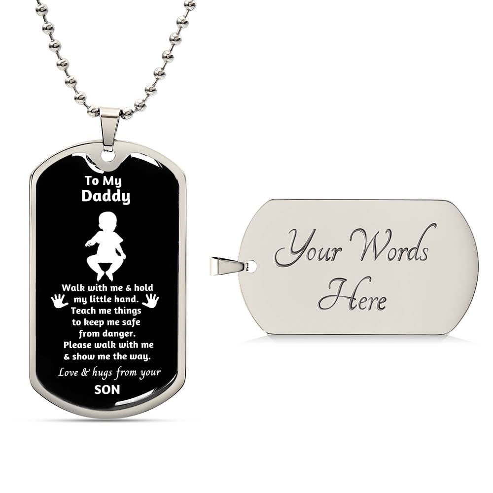 To My Daddy - Walk with me & hold my little hand - Fom Son - Graphic ...