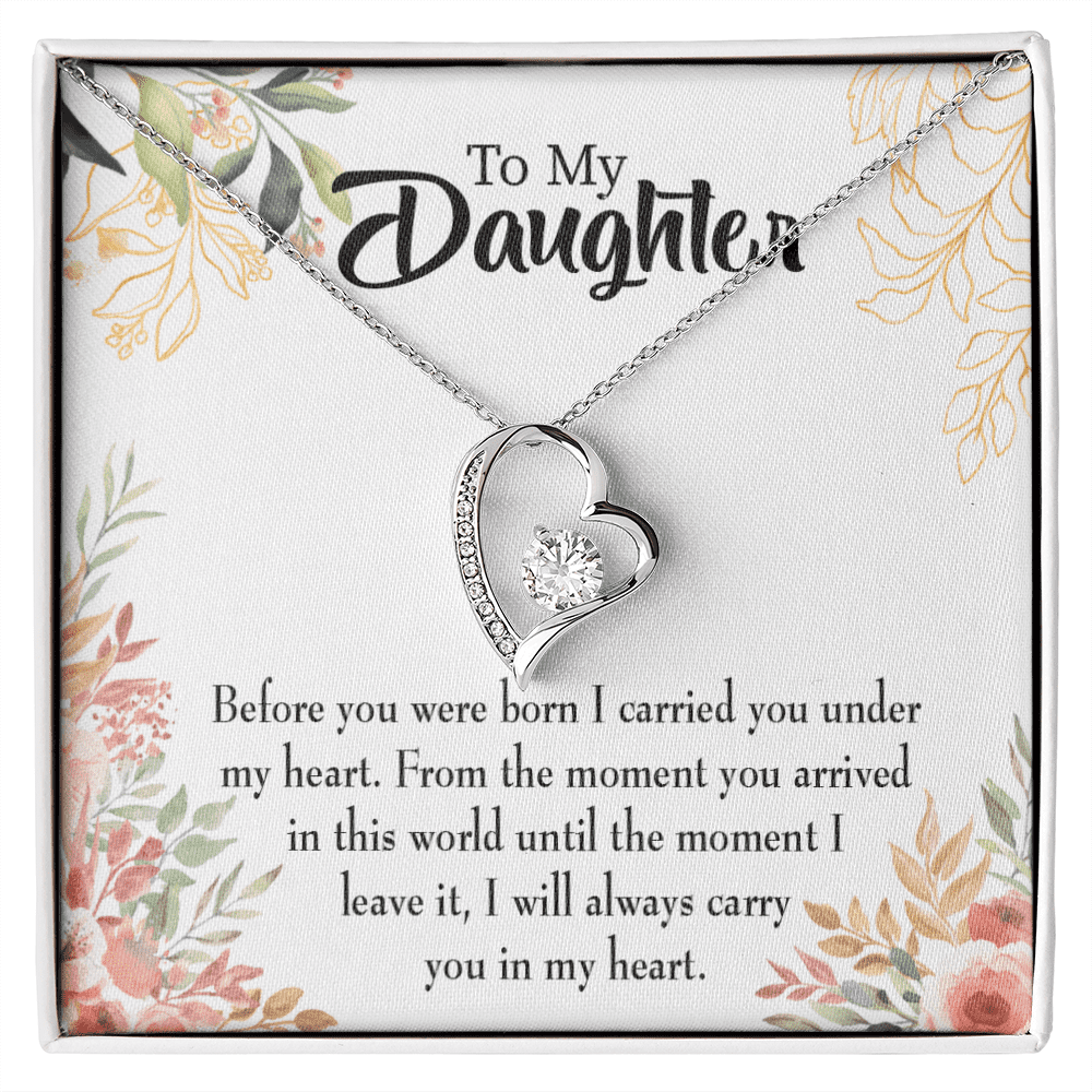 To My Daughter Before You Were Born Forever Necklace w Message Card ...