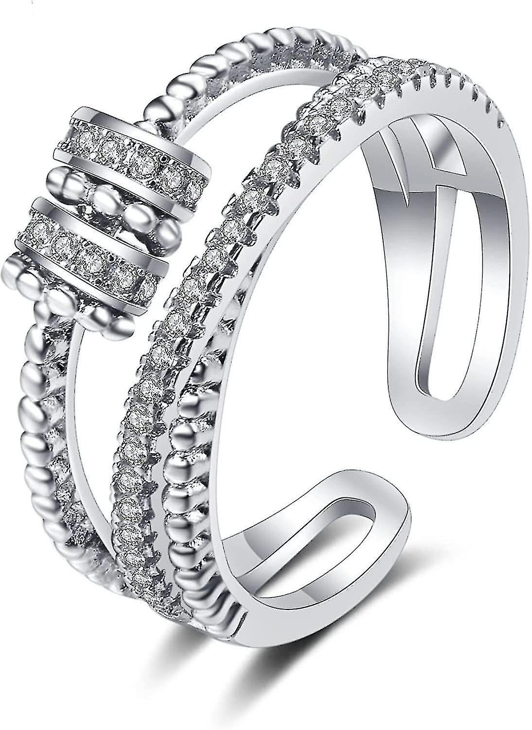 To My Daughter - Fidget Ring,women's Adjustable Open Swivel Brass Ring ...