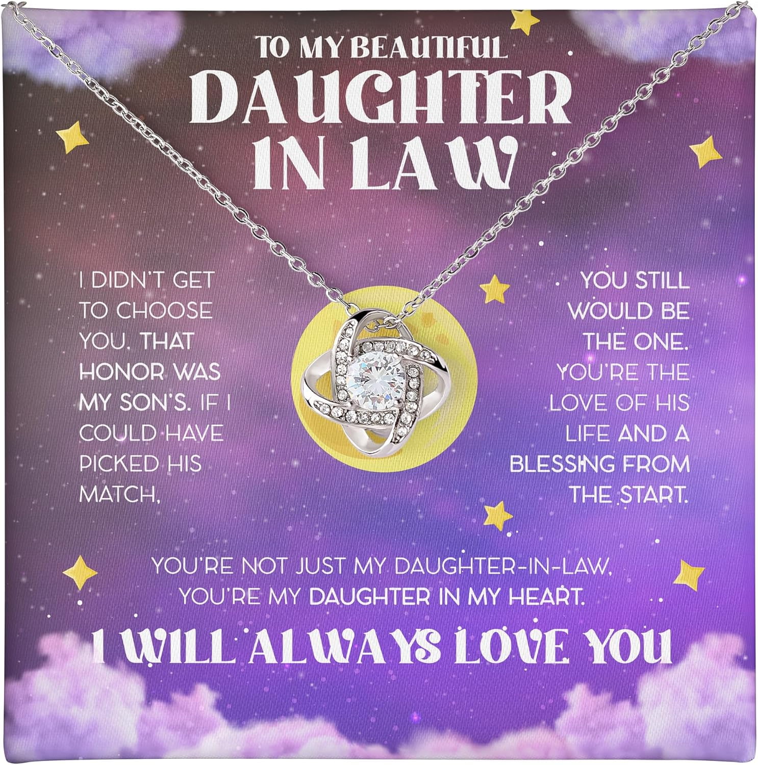 To My Daughter in Law Necklace from Mother and Father in Law, Daughter ...