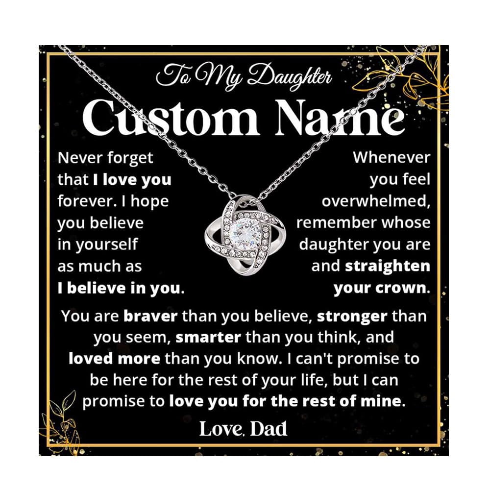 To My Daughter Necklace From Dad, Daughters From Dad, Father Daughter ...