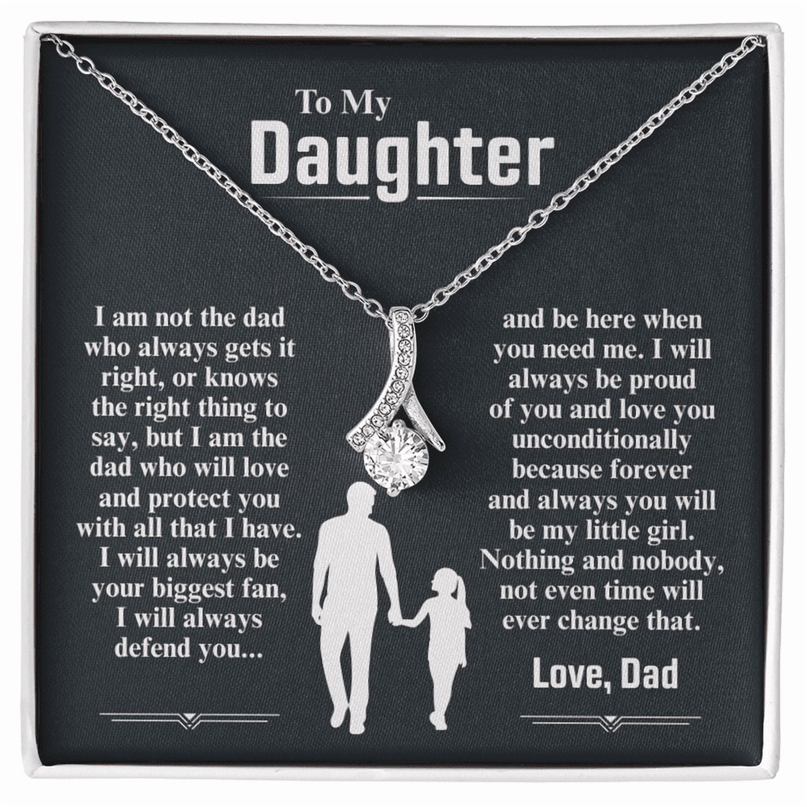 To My Daughter Necklace (I Am The Dad Who Will Love You) | Alluring ...