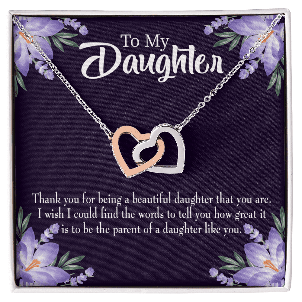 To My Daughter Thank You For Being a Beautiful Daughter Inseparable ...