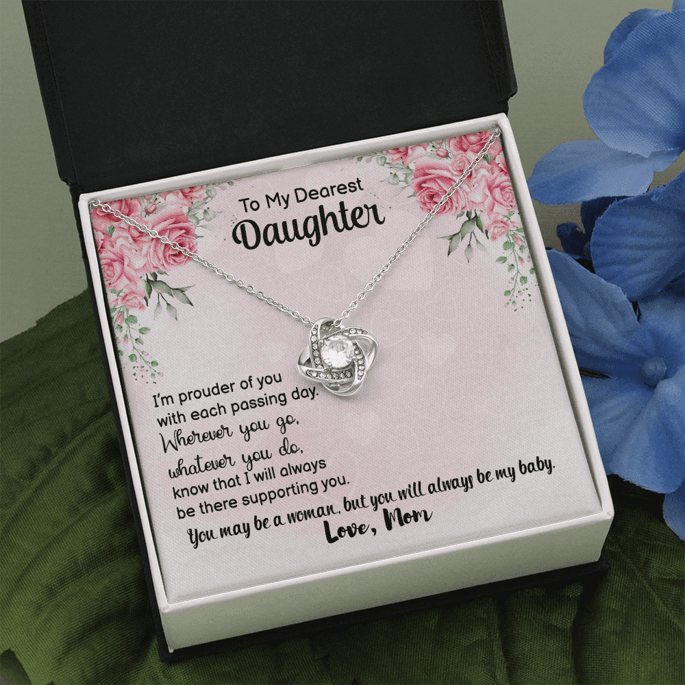 To My Dearest Daughter, Daughter Birthday Gift Necklace, Gift Necklace ...