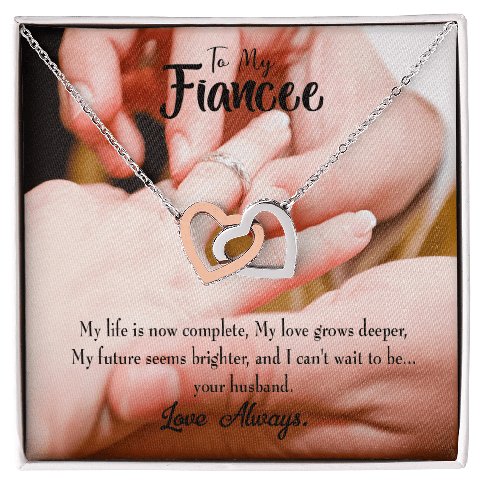 To My Fiancee Life is Now Complete Inseparable Necklace - Walmart.com