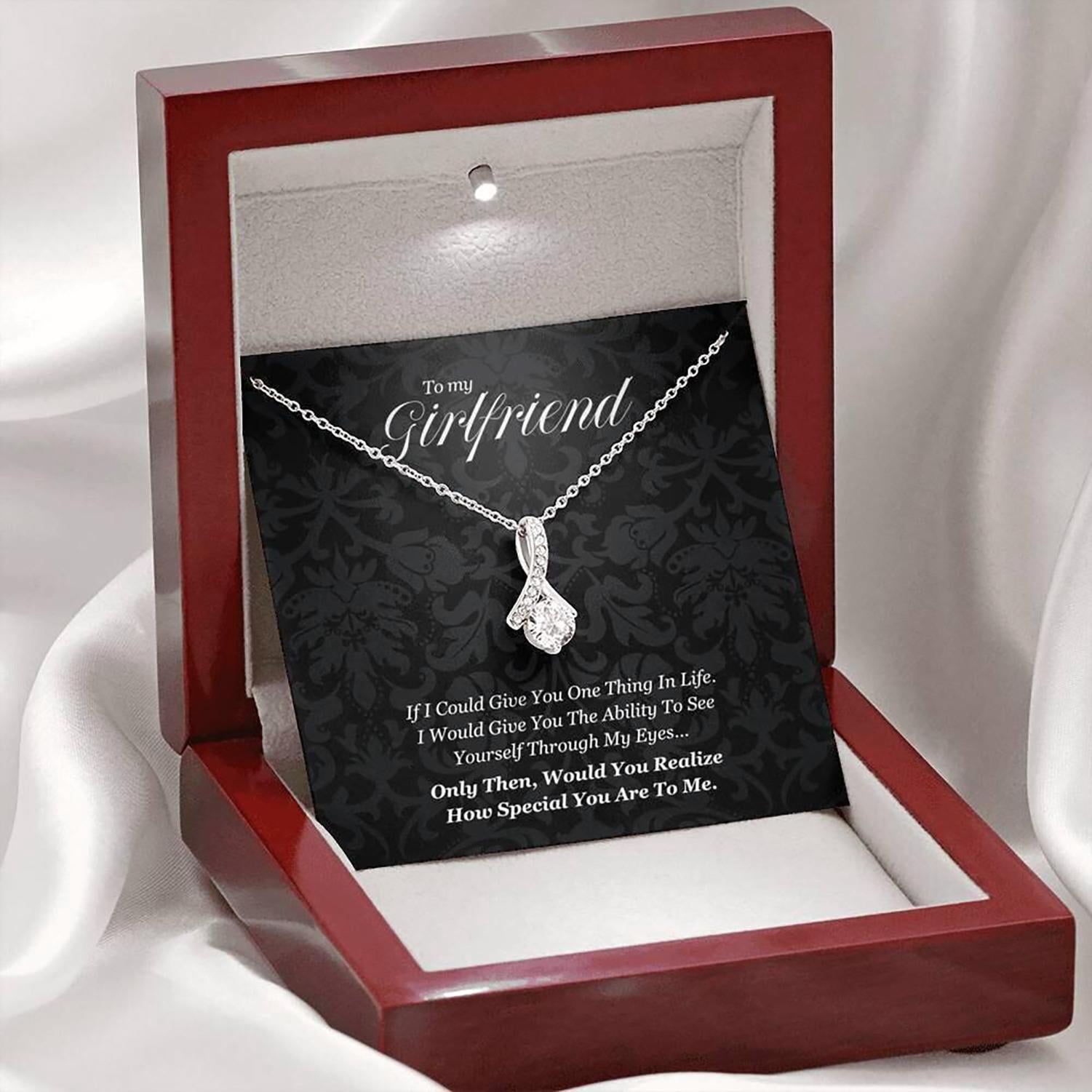 To My Girlfriend Necklace Gift From Boyfriend, Birthday, Cute Jewelry ...