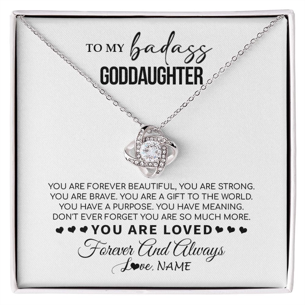 To My Goddaughter Necklace From Godmother You Are Forever Beautiful ...