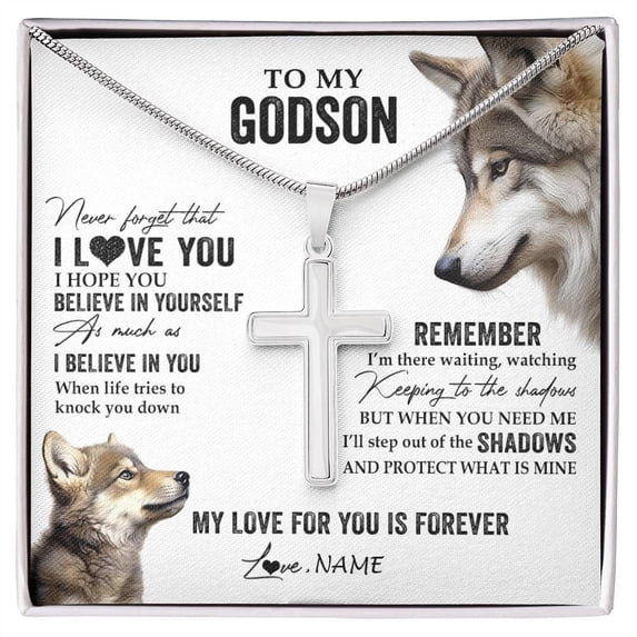 To My Godson From Godmother Uncle Aunt Wolf My Love For You Is Forever ...