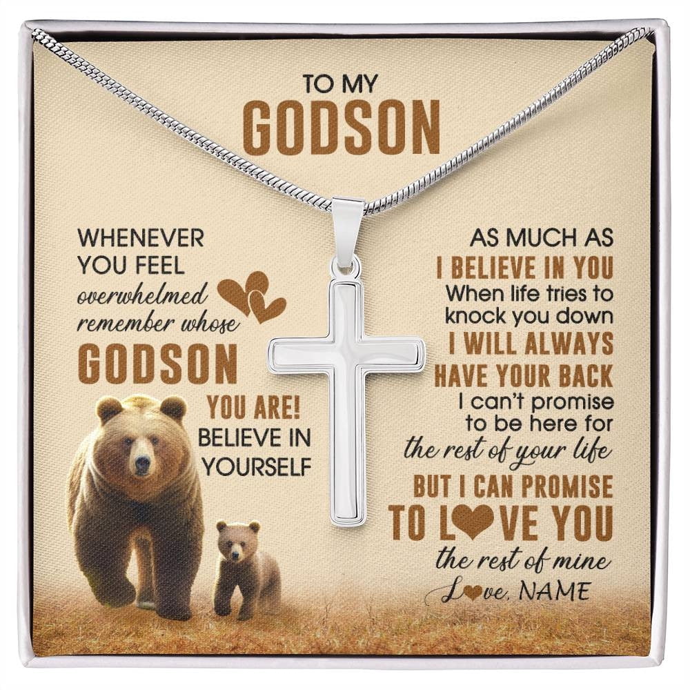 To My Godson From Uncle Whenever You Feel Bear Godson Birthday ...