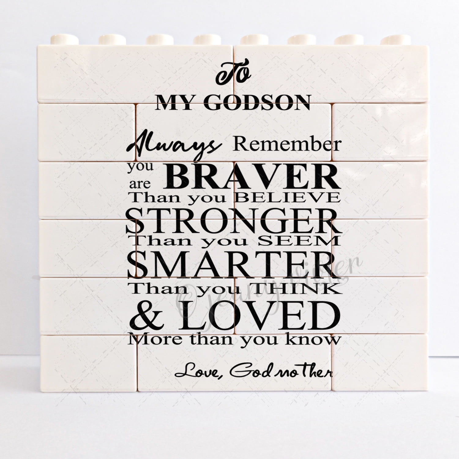 To My Godson Novelty Decorative Sign/Plaque, Godson Gifts from ...