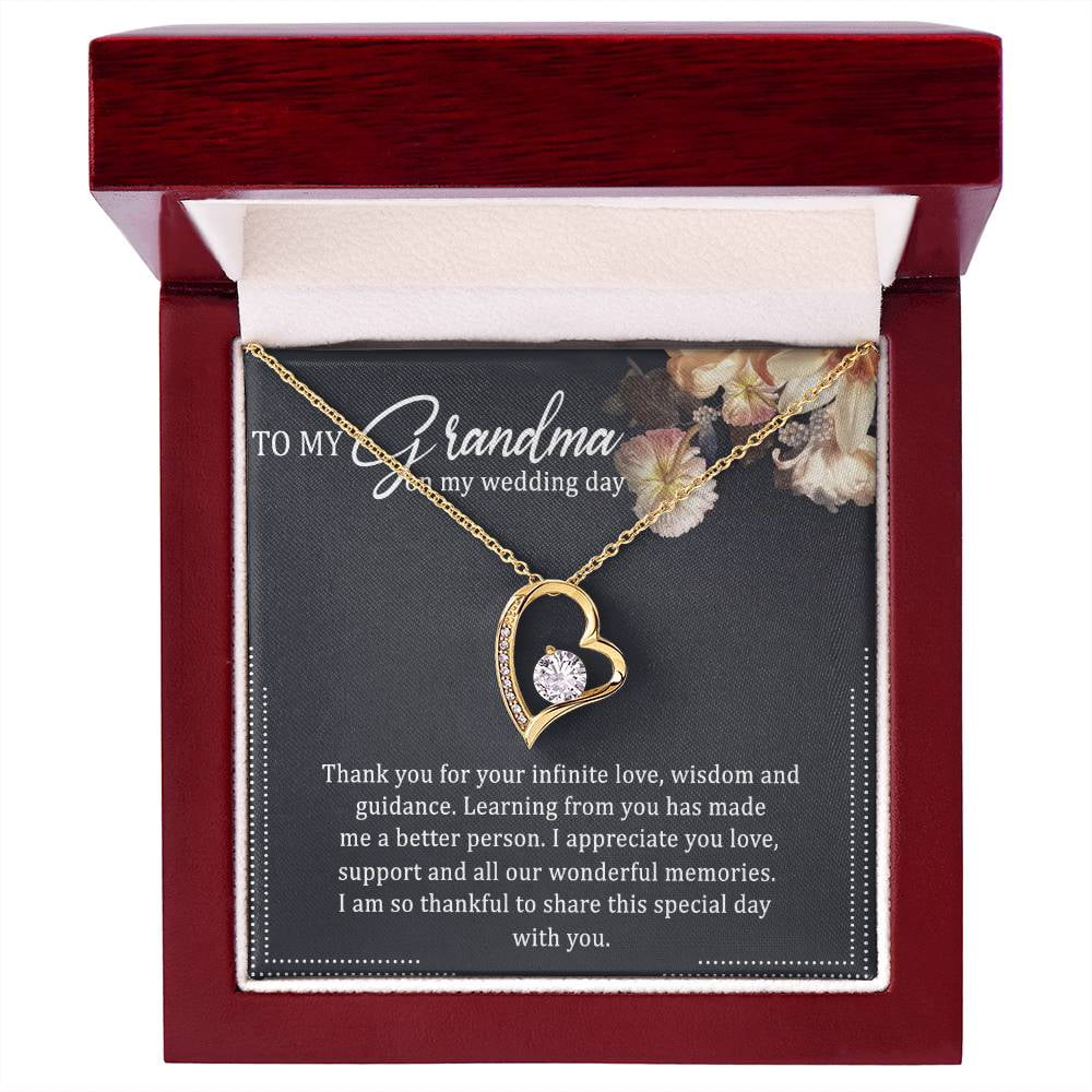 To My Grandma Message Card - Thank You For Your Infinite Love - Forever ...