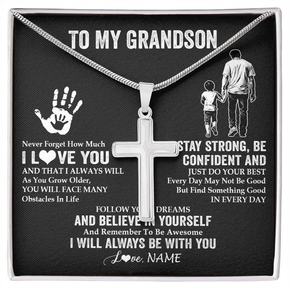 To My Grandson I Love You Forever From Grandpa Grandson Birthday ...